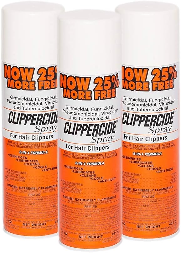 Amazon.com: Clippercide Spray For Clippers 12 oz. (3-Pack) with Free ...