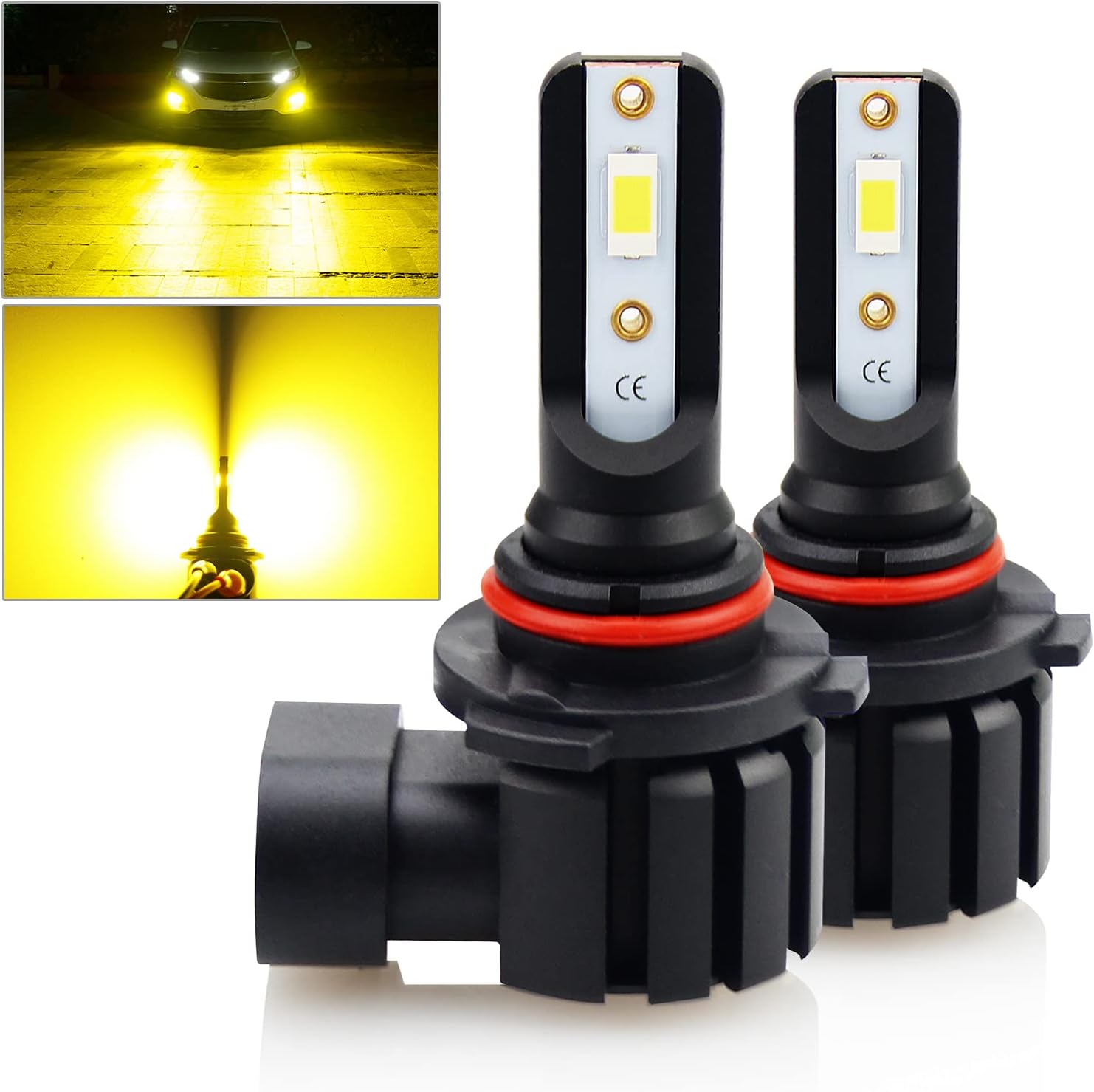 Amazon.com: SEALIGHT H10 LED Fog Light Bulbs, 3000K Yellow 4000 Lumens ...