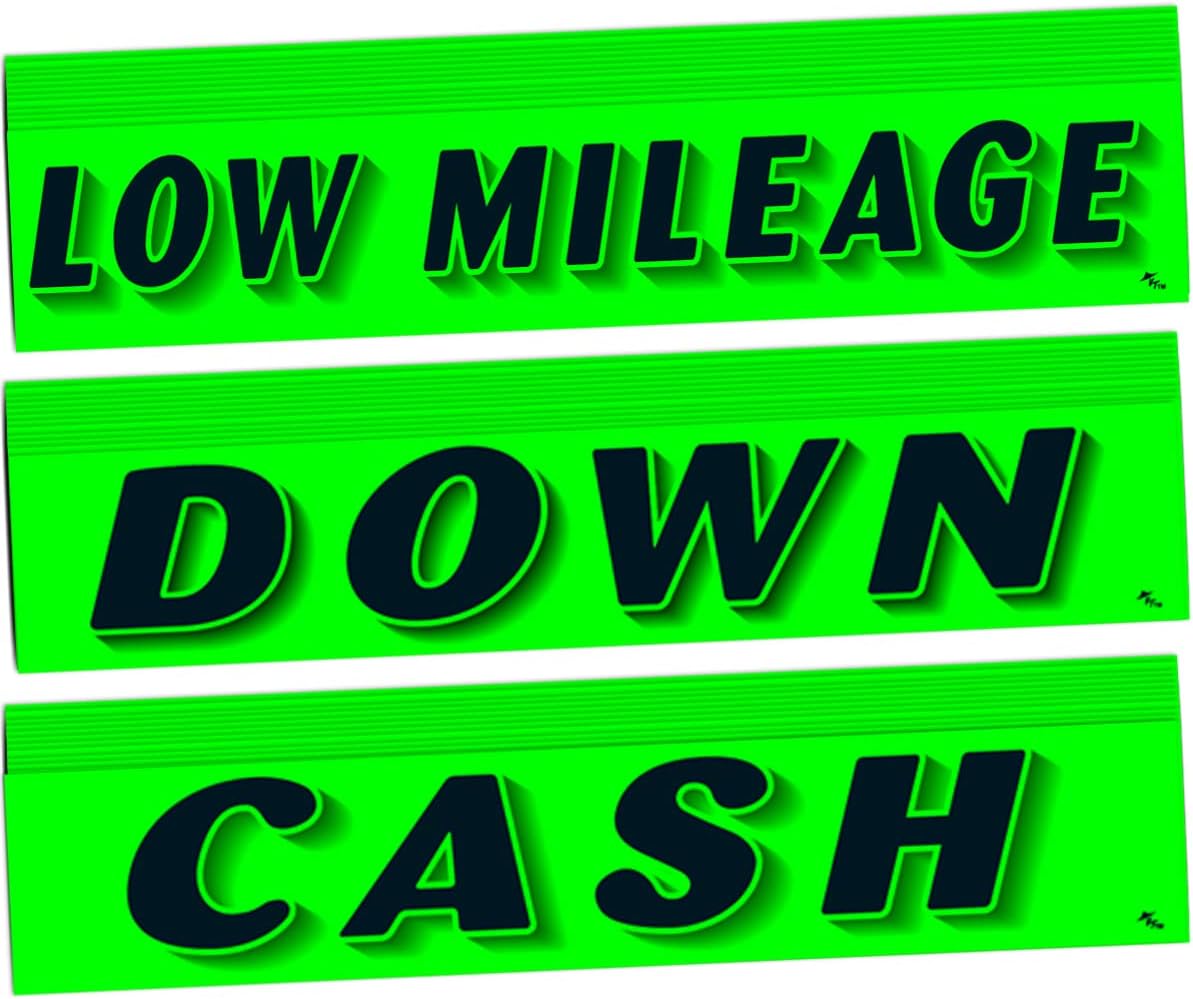 Amazon.com : Versa Tags Windshield Slogan Stickers 12 Pack of Low ...