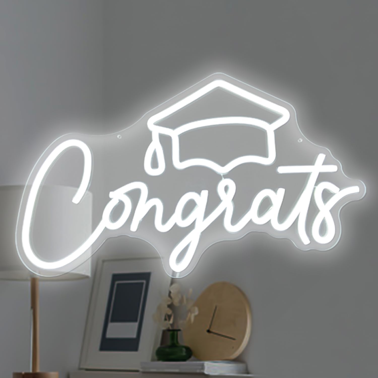 Amazon.com : Congrats Grad Neon Sign Congrats Neon Lights Signs for ...