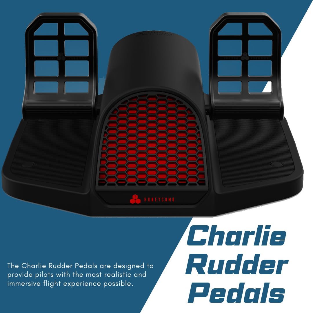 Snapklik.com : Honeycomb Aeronautical Charlie Rudder Pedals Bundle