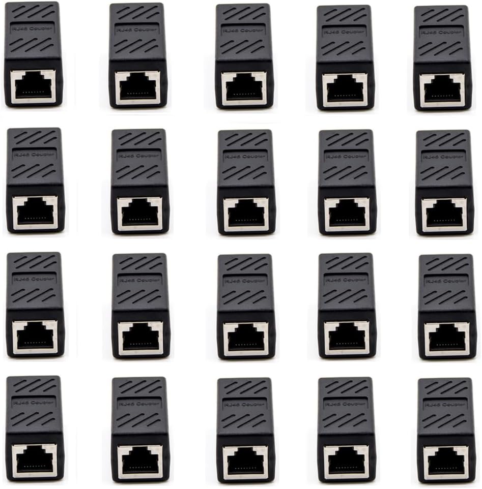 Amazon.com: PASOW RJ45 Coupler in-Line Coupler Cat7 Cat6 Cat5e Ethernet ...