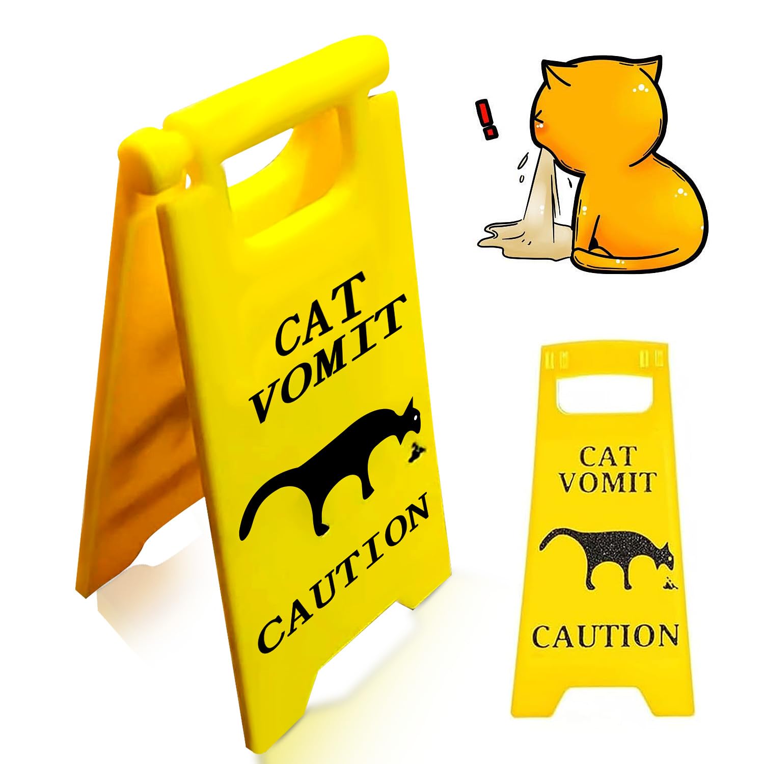 Amazon.com: Cat Vomit Sign,Dogs Vomit Sign,Cat Warning Sign Decoration ...
