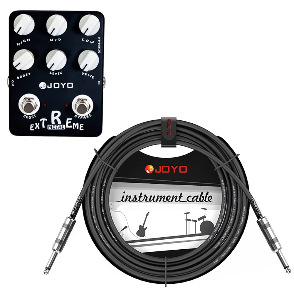 Amazon.com: JOYO Extreme Metal Distortion Effect Pedal JF-17 Bundle ...