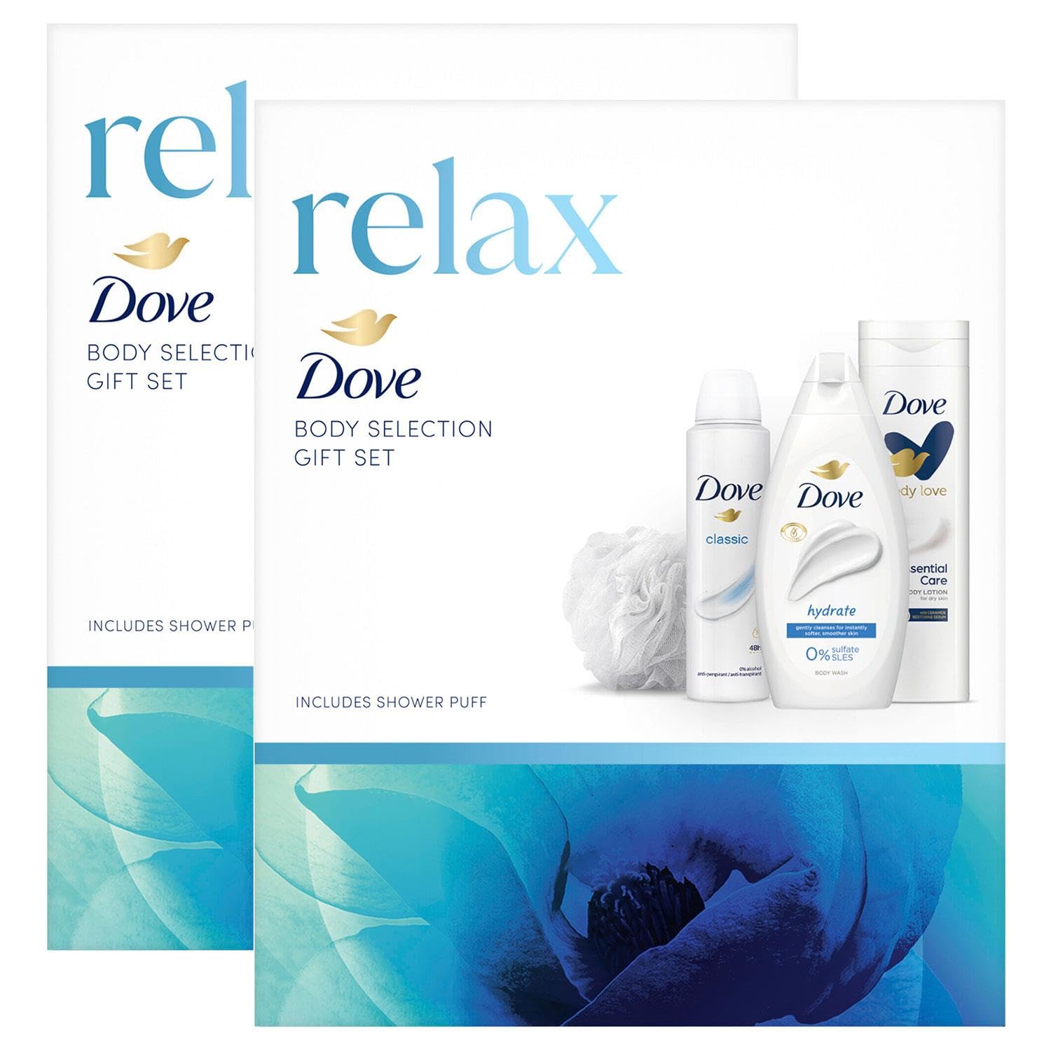 Dove Relax Body Selection Hydrate Bodywash 225ml, Essential Care Lotion ...