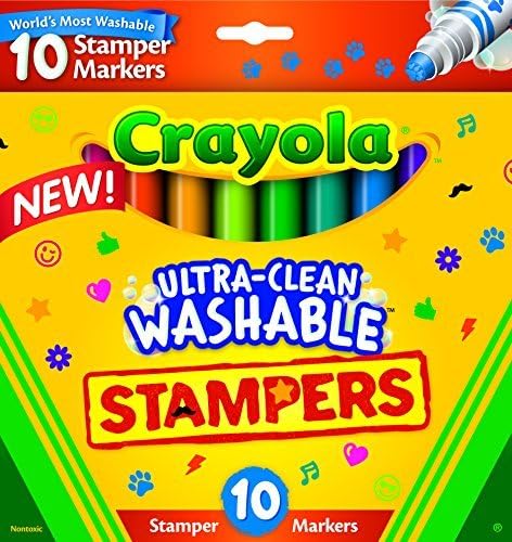 Amazon.com: Crayola; Ultra-Clean; Stamper Markers; Art Tools; 10 ct ...