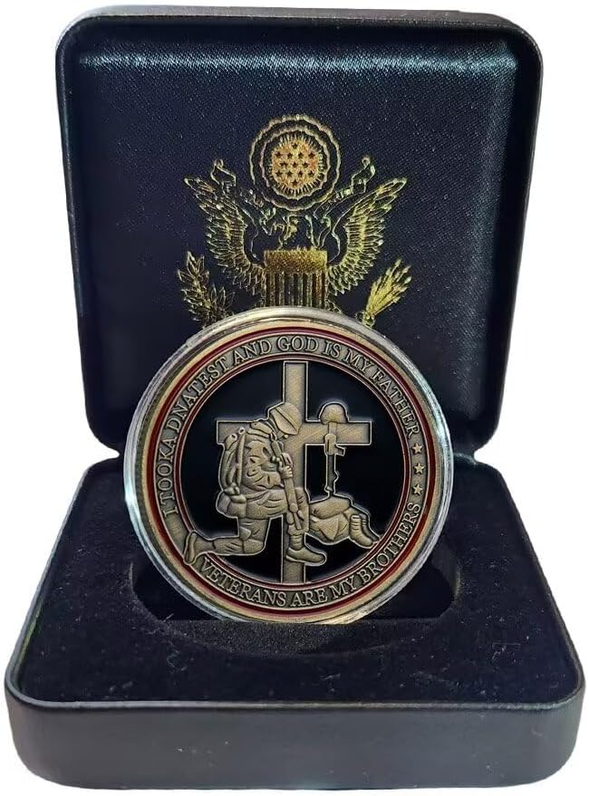 Amazon.com: Military Veterans Creed Challenge Coin with Gift Box ...