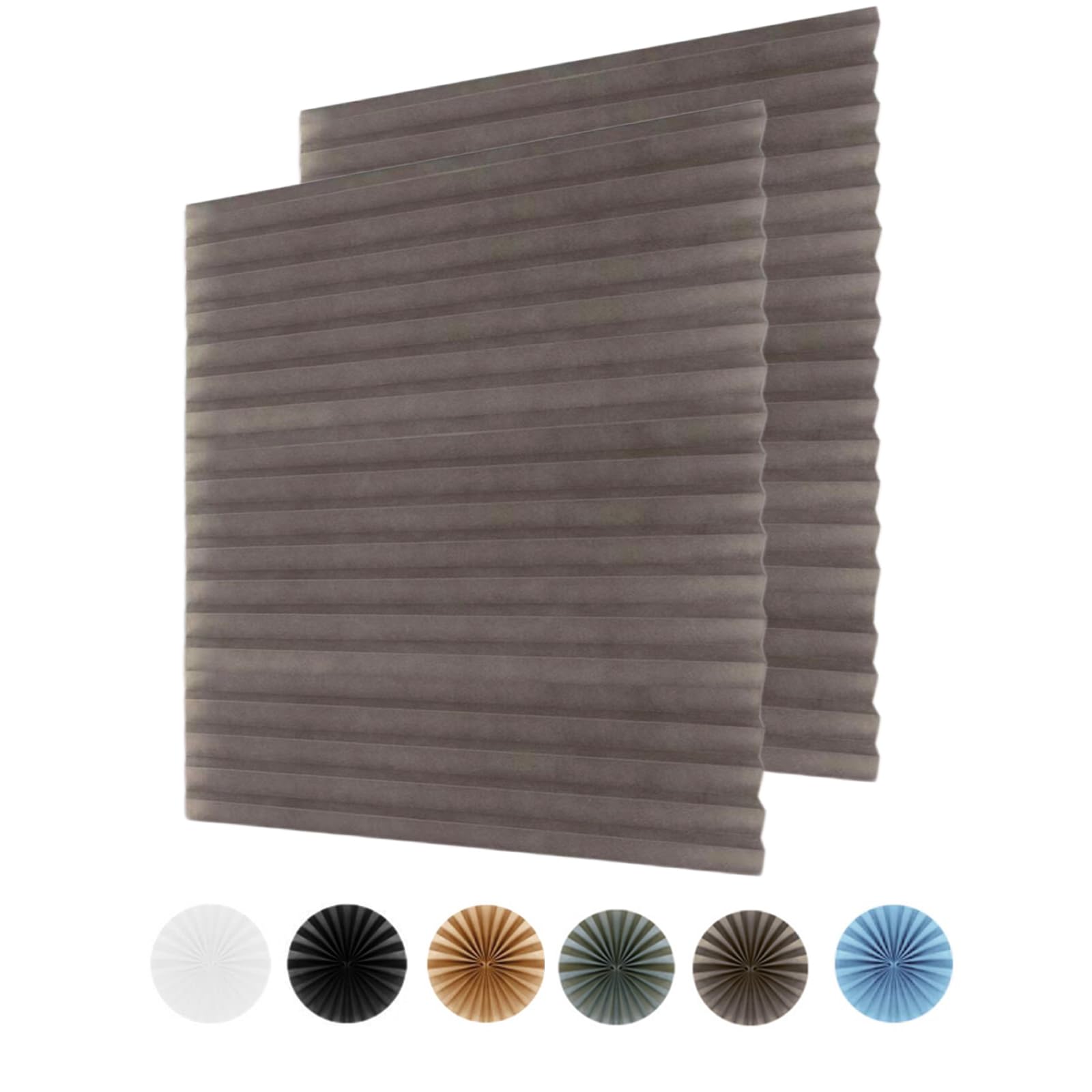 Amazon.com: 2Pcs Temporary Window Blinds Cordless, Self Adhesive ...