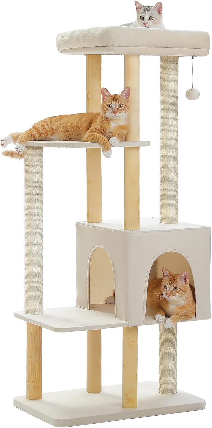 Amazon.com : Amazon Basics Multi Platform Steps Cat Tree Tower - 24 x ...