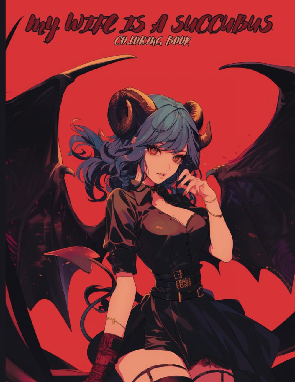 Amazon.com: My Wife is a Succubus: Sexy Fantasy Coloring Book for Adults - 50 Single-Sided Pages ...