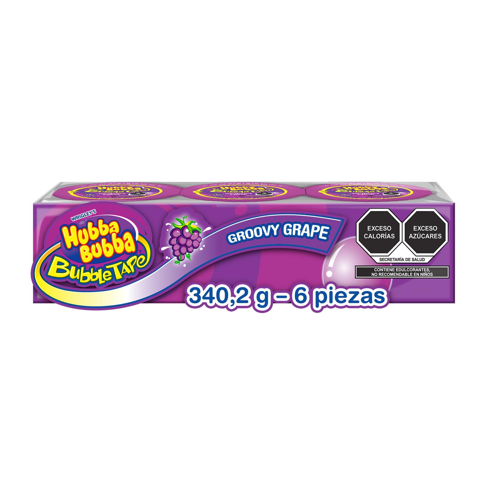 Hubba Bubba Chicle sabor uva 6 piezas, 340.2g : Amazon.com.mx ...