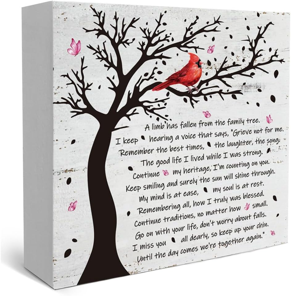 Amazon.com: A Limb Has Fallen from The Family Tree Sympathy Sign ...