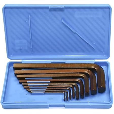 Taparia Chrome Vanadium Steel Km9V Allen Key Set 1.5-10 mm Black (Pack ...