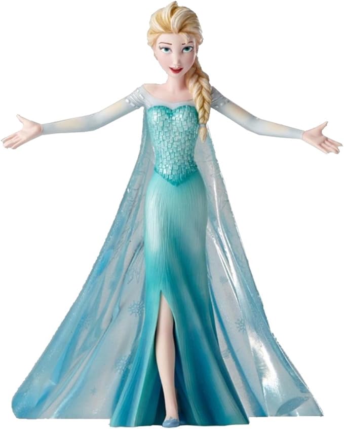 Amazon.com: Enesco Disney Showcase Elsa's Cinematic Moment Figurine, 10 ...