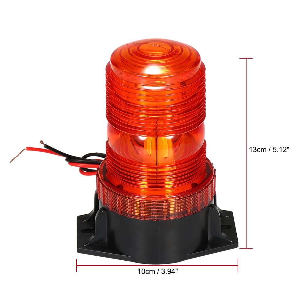 Barra Led 4x4 Amber 30LED Rotating Strobe Light Rooftop Flash Beacon ...