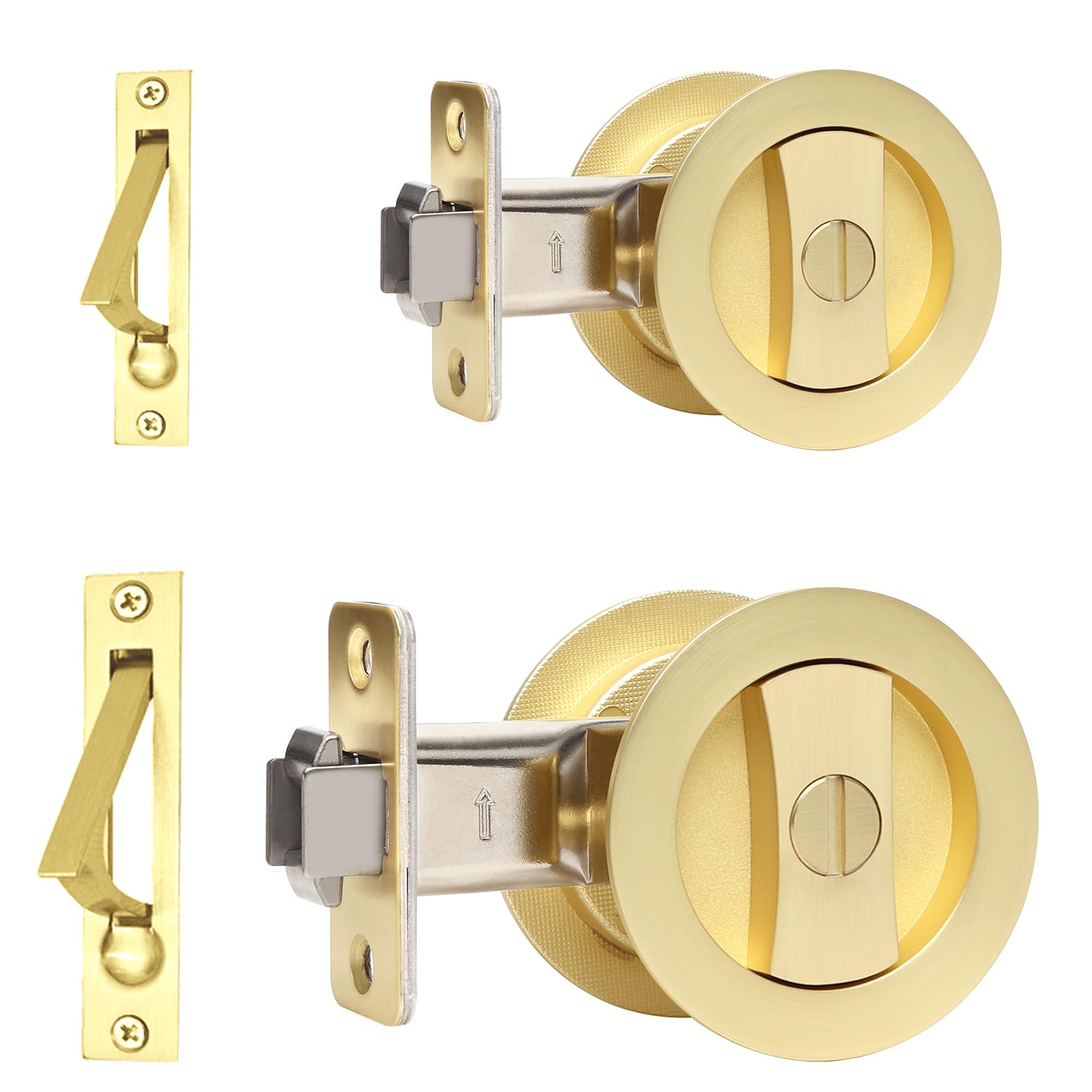 Dontay Pocket Door Lock, Color Coded Indicators, Privacy (Bed/Bath ...