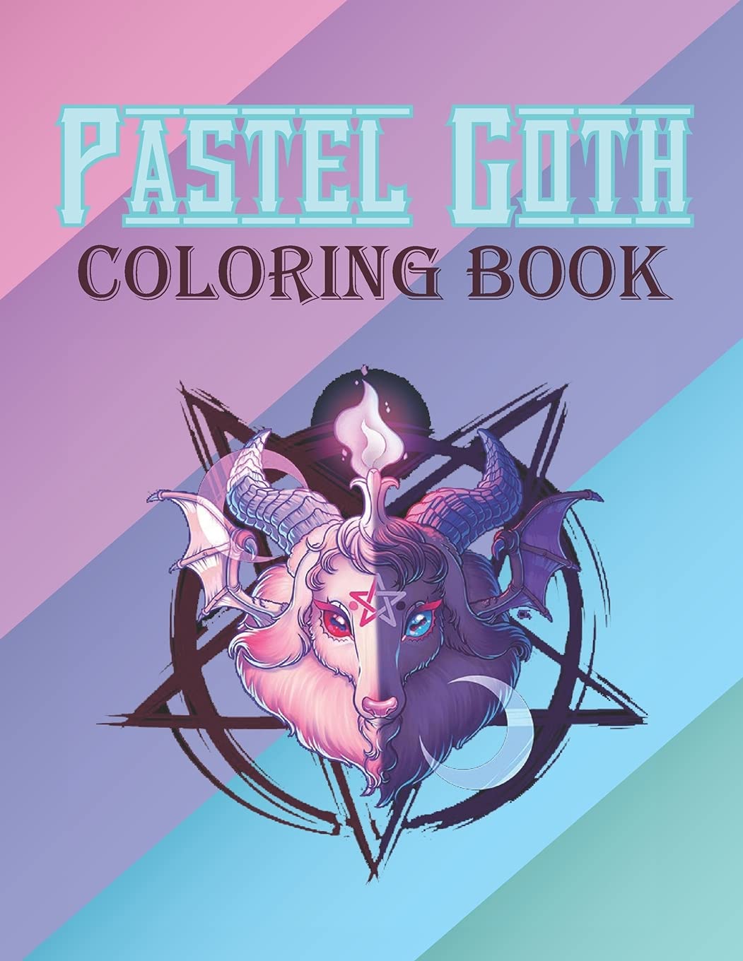 Buy Pastel Goth Coloring Book: Kawaii And Spooky Gothic Satanic ...