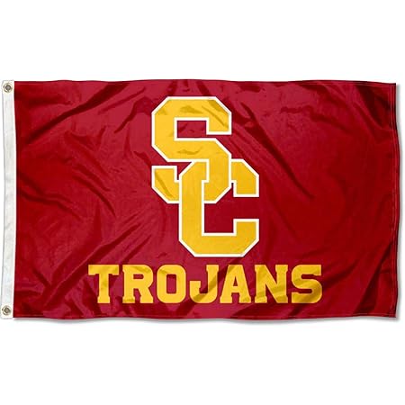 Amazon.com : USC Trojans Trojan Head Flag : Sports & Outdoors