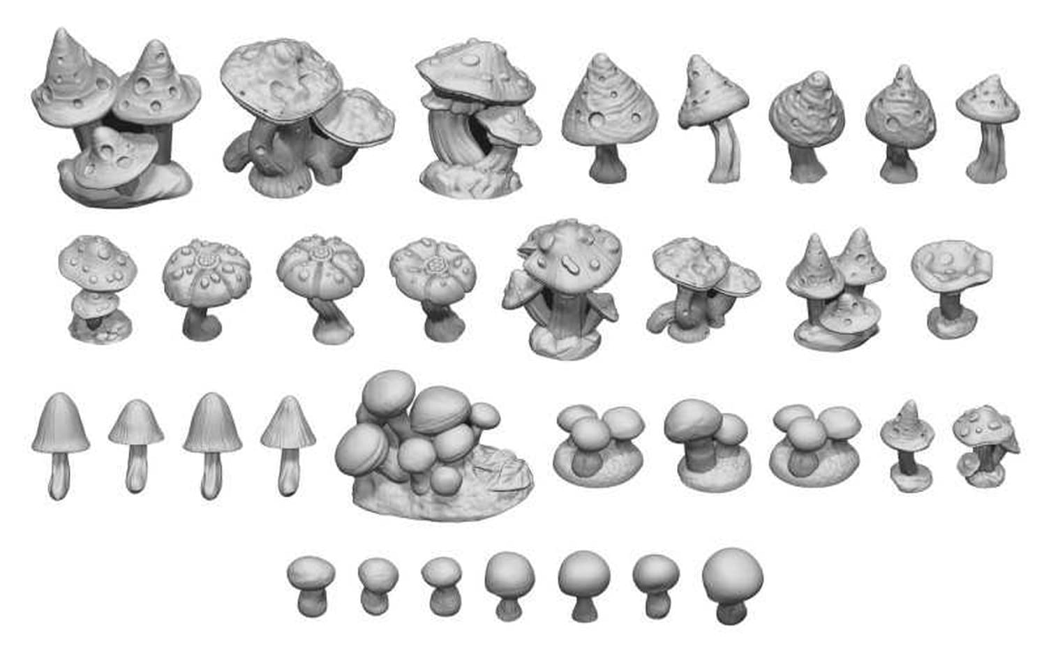 Green Stuff World for Models and Miniatures - Wild Mushrooms 11608 ...
