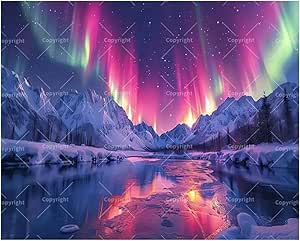 Amazon.com: Fantasy Paint by Numbers Kit for Adults - DIY Aurora ...