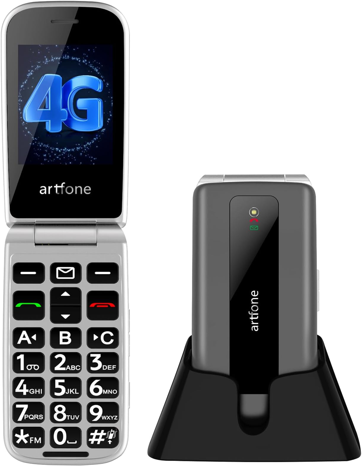 artfone F30 4G Senior Flip Mobile Phone for Older People,Basic Big ...