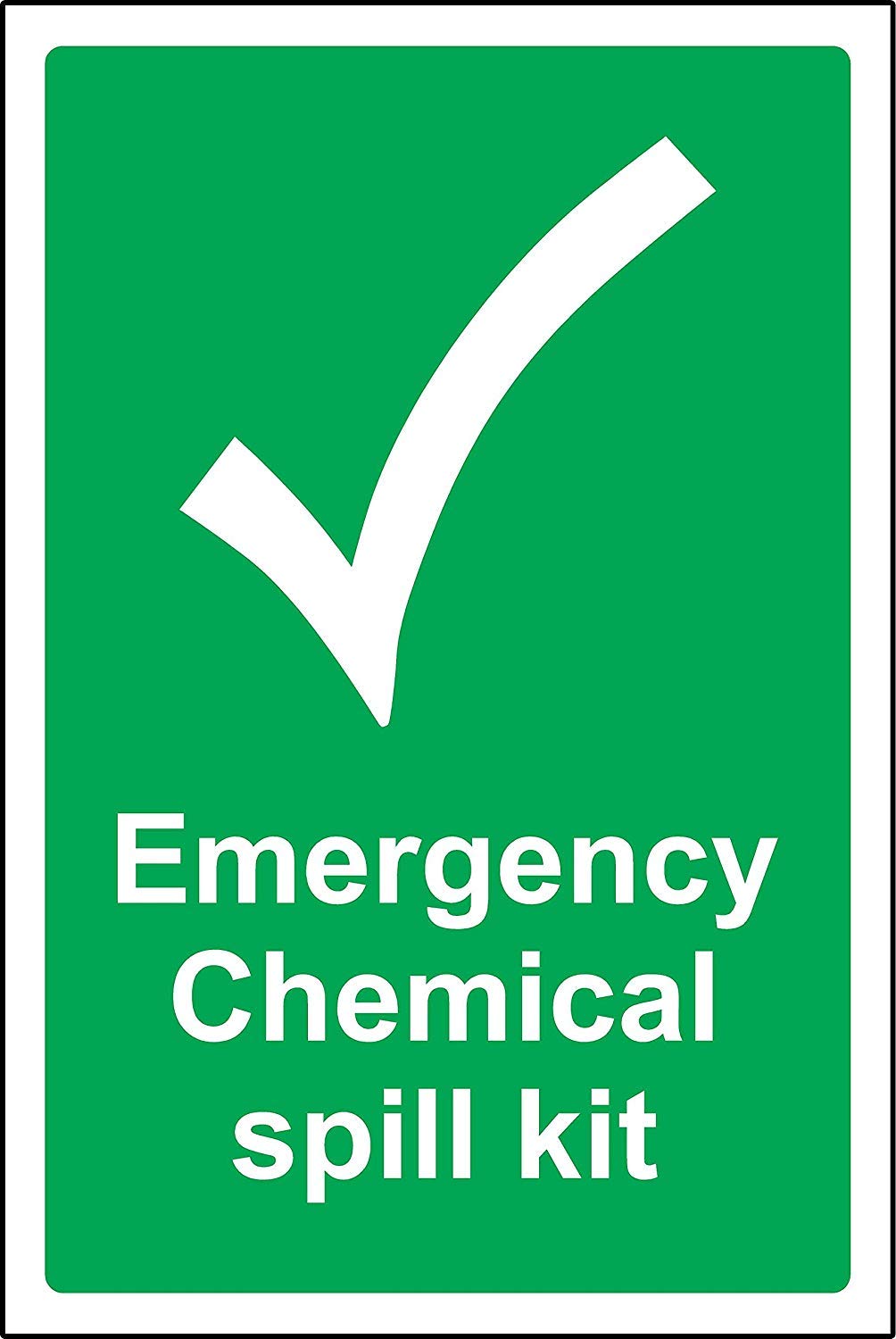 Buy Emergency signs spill kit Safety sign - 3mm Aluminium sign 400mm x ...