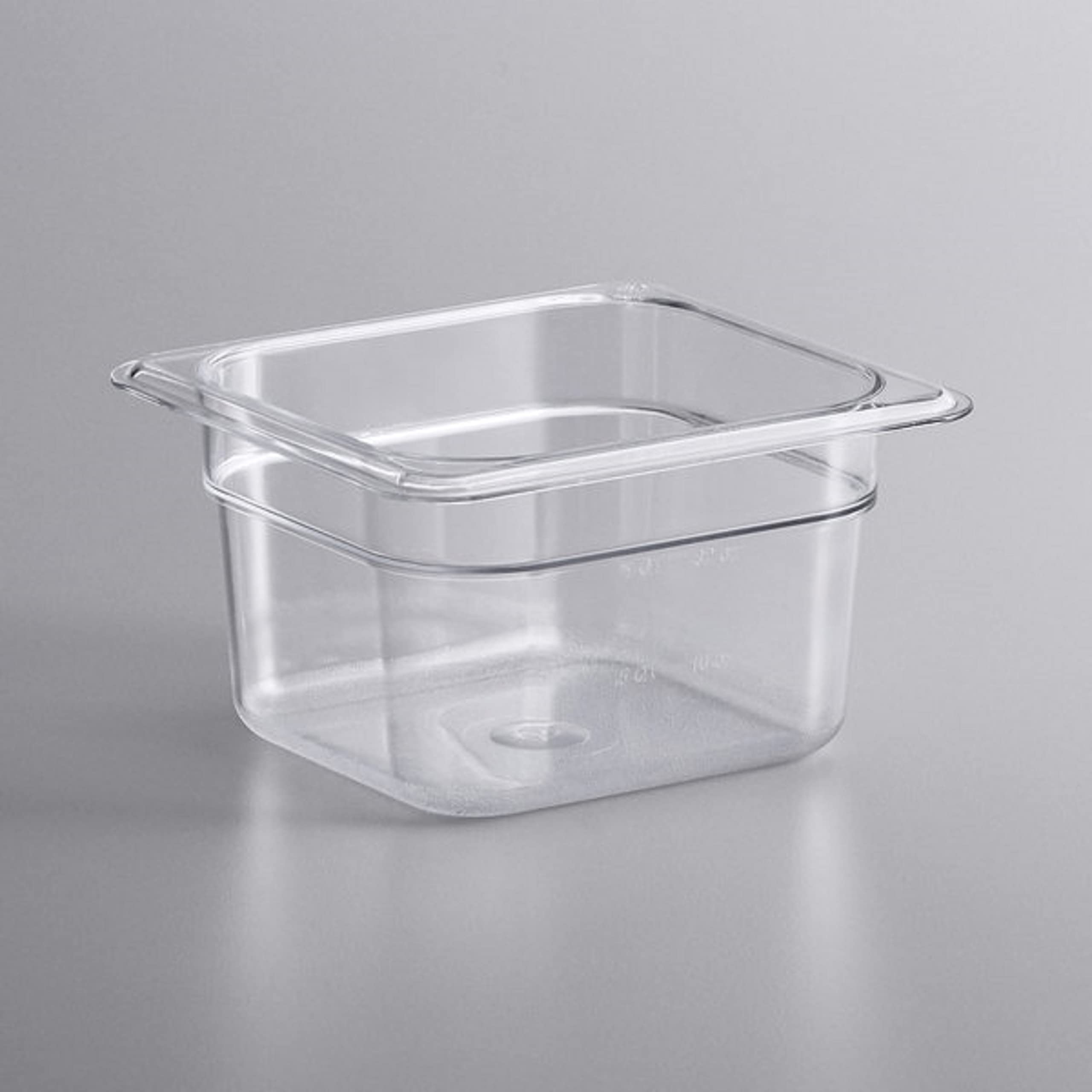 Snapklik.com : 1/6 Size 4” Deep Polycarbonate Food Pan Clear Color ...
