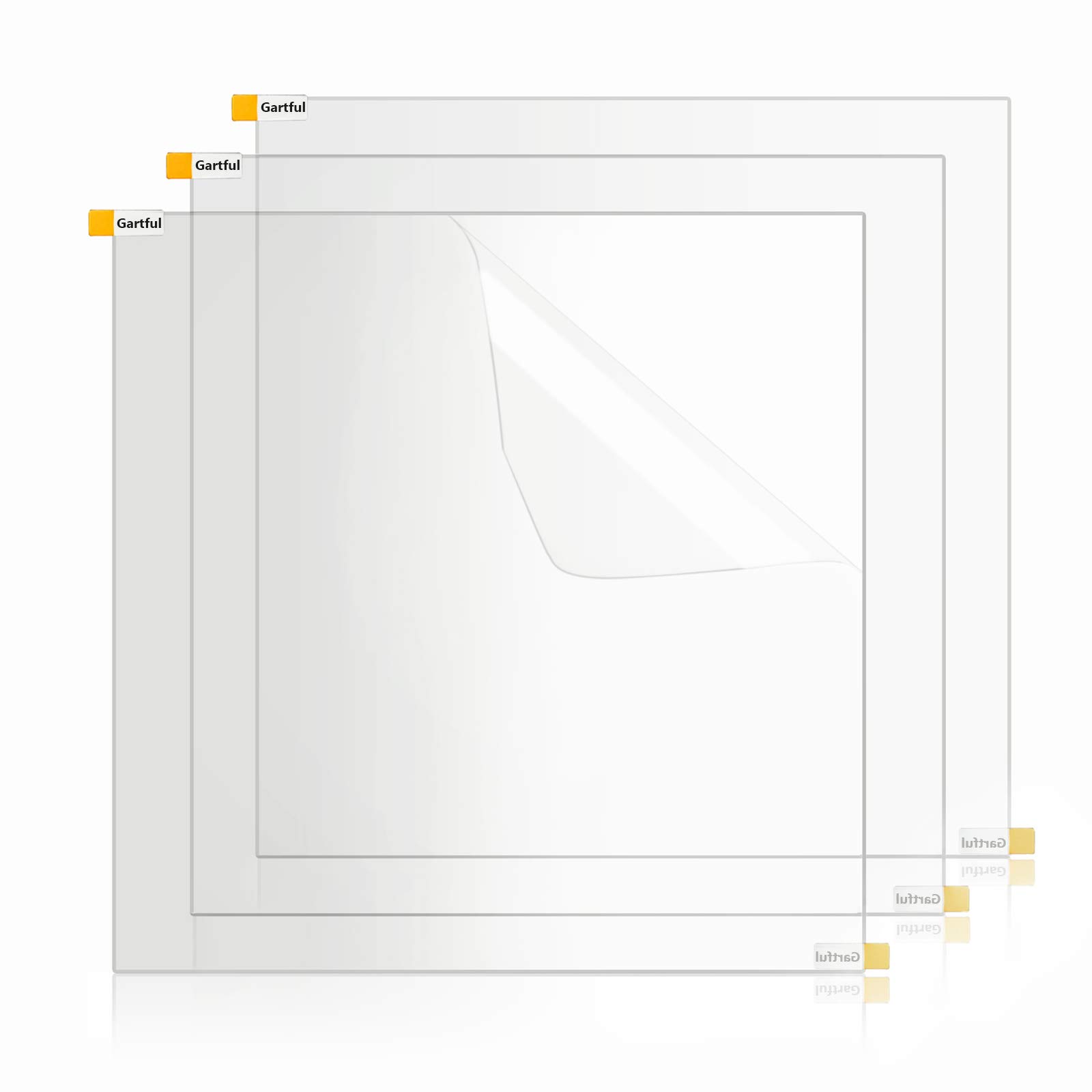 Buy Gartful Clear Acrylic Sheet, Gartful 12 x 12 Inches Transparent ...