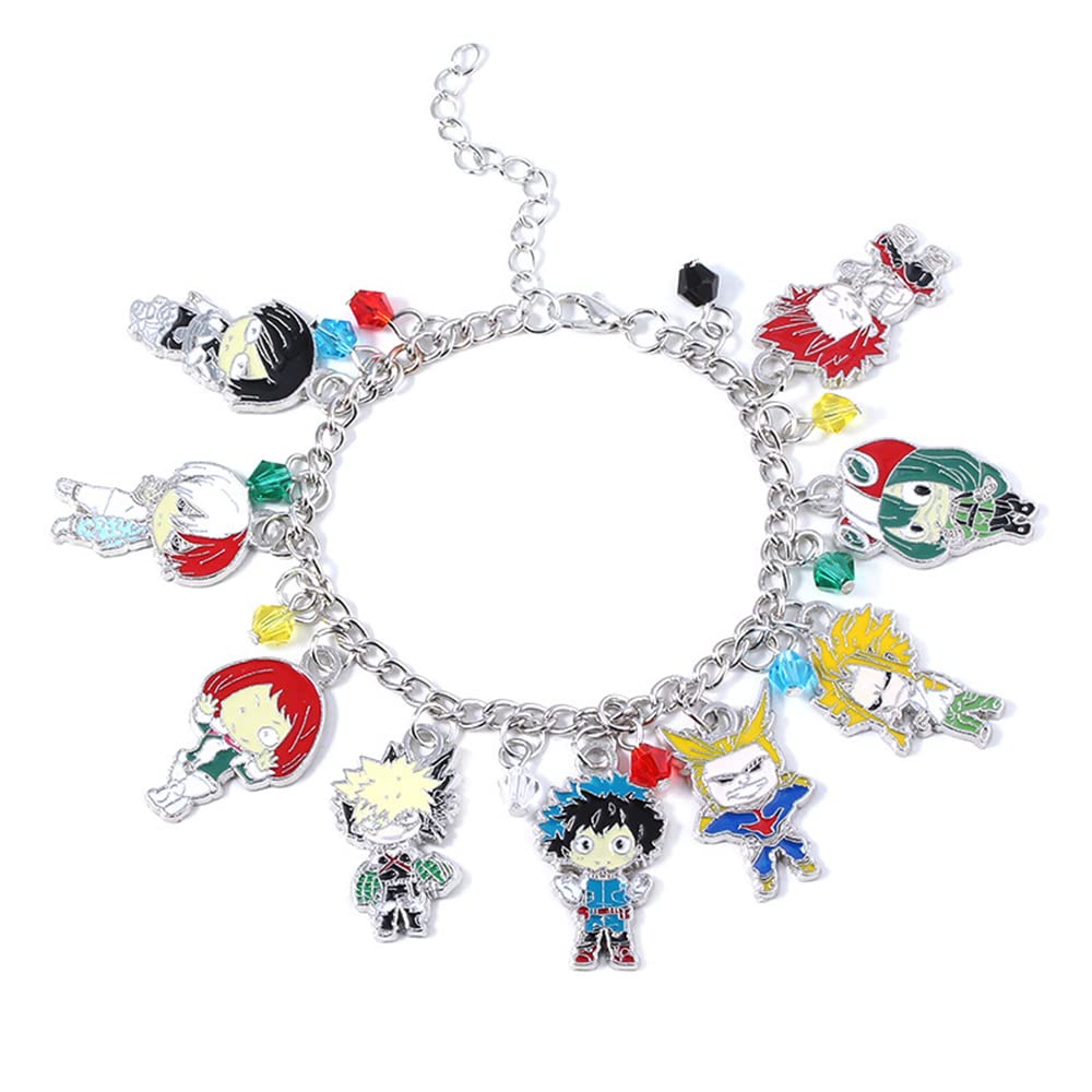 Buy HEN-NIGHT My Hero Academia Fashion Novelty Charm Bracelet Anime ...