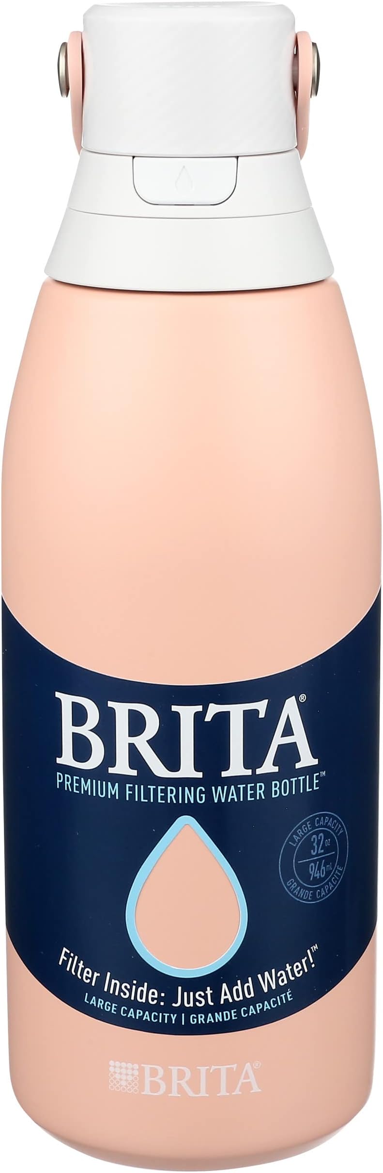Amazon.com: Brita Insulated Filtered Water Bottle with Straw, Reusable ...