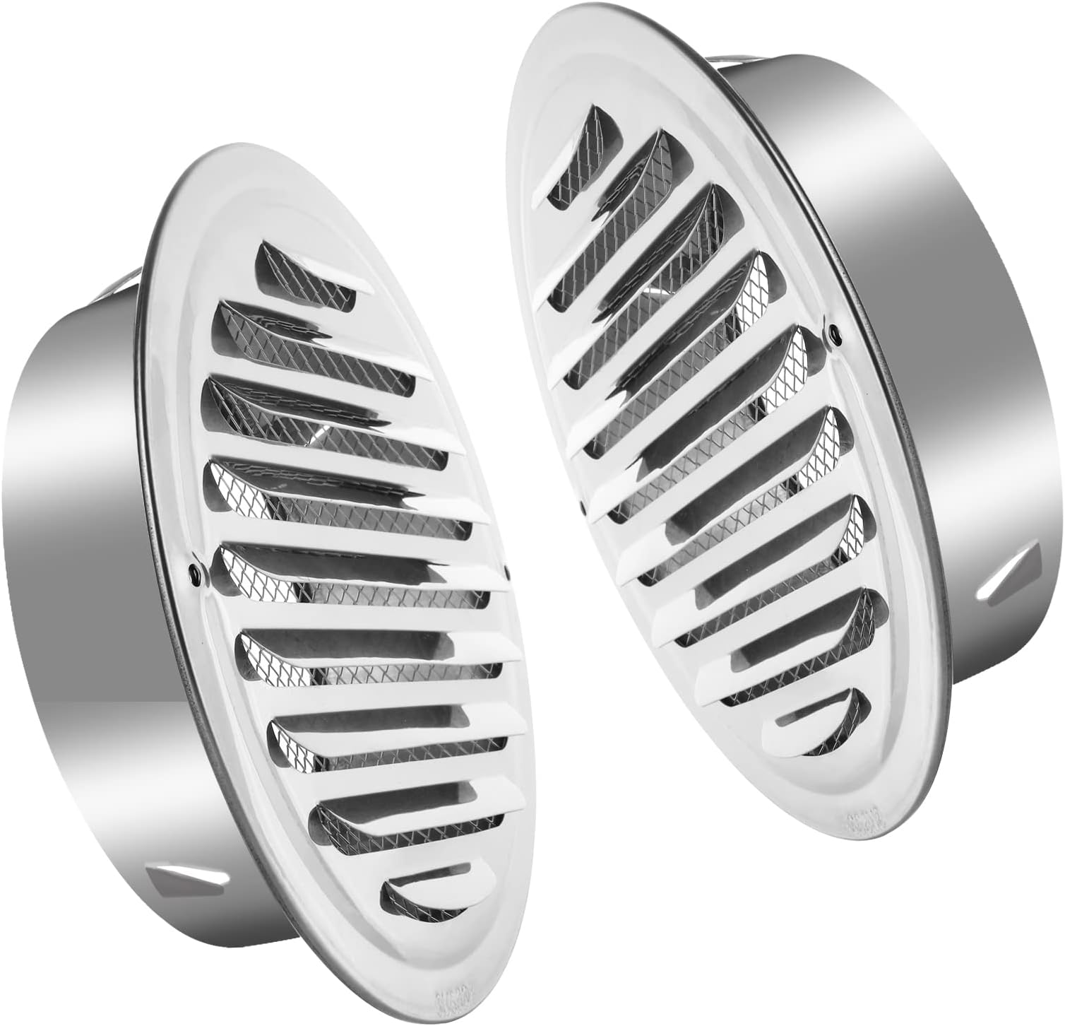 2PCS Round Vent Cover, 6 inch Wall Air Outlet Soffit Vents Stainless ...