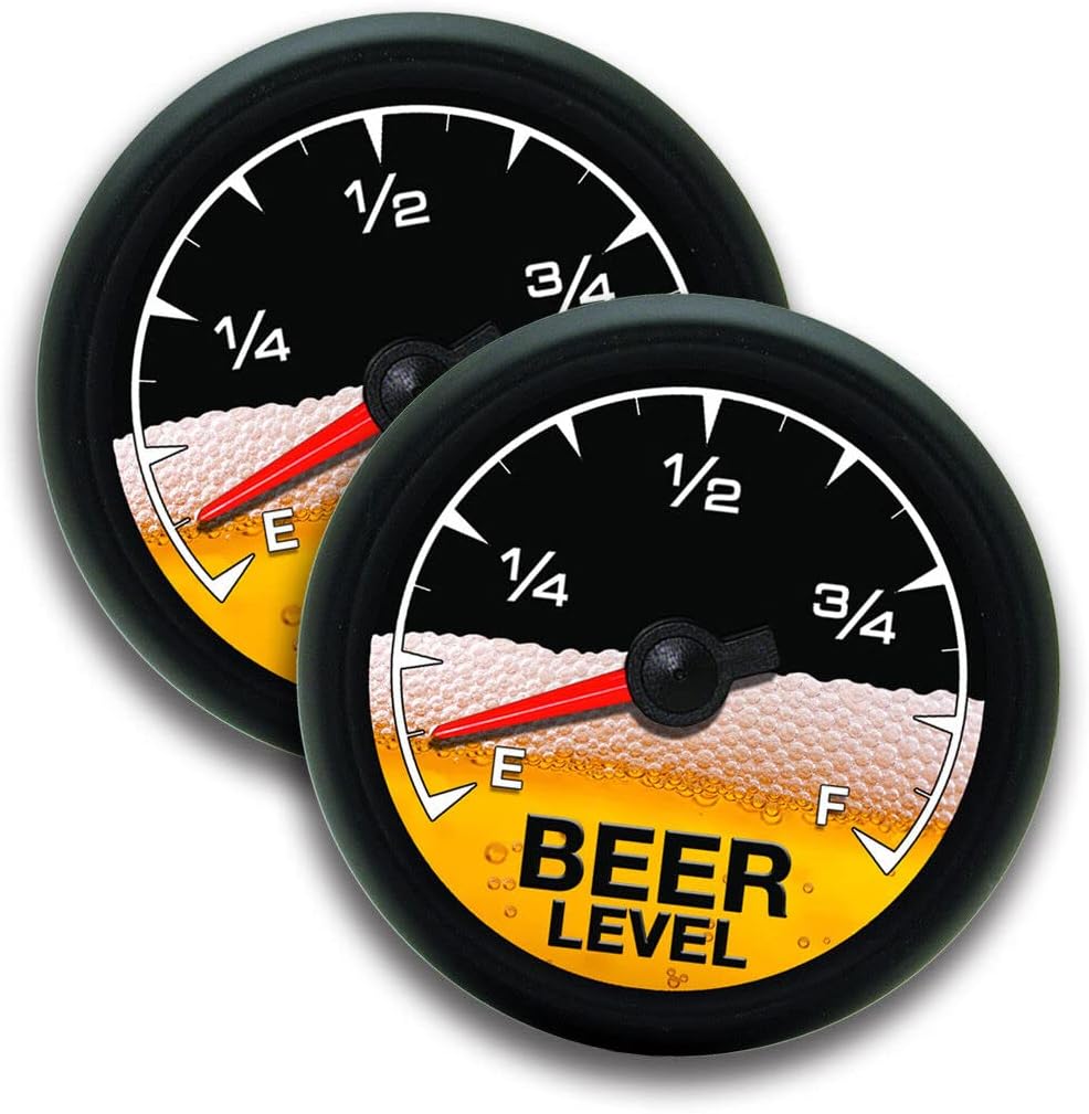 Amazon.com - 2 Mini Beer Meter Sticker 2" in - Beer Level Decal - for ...