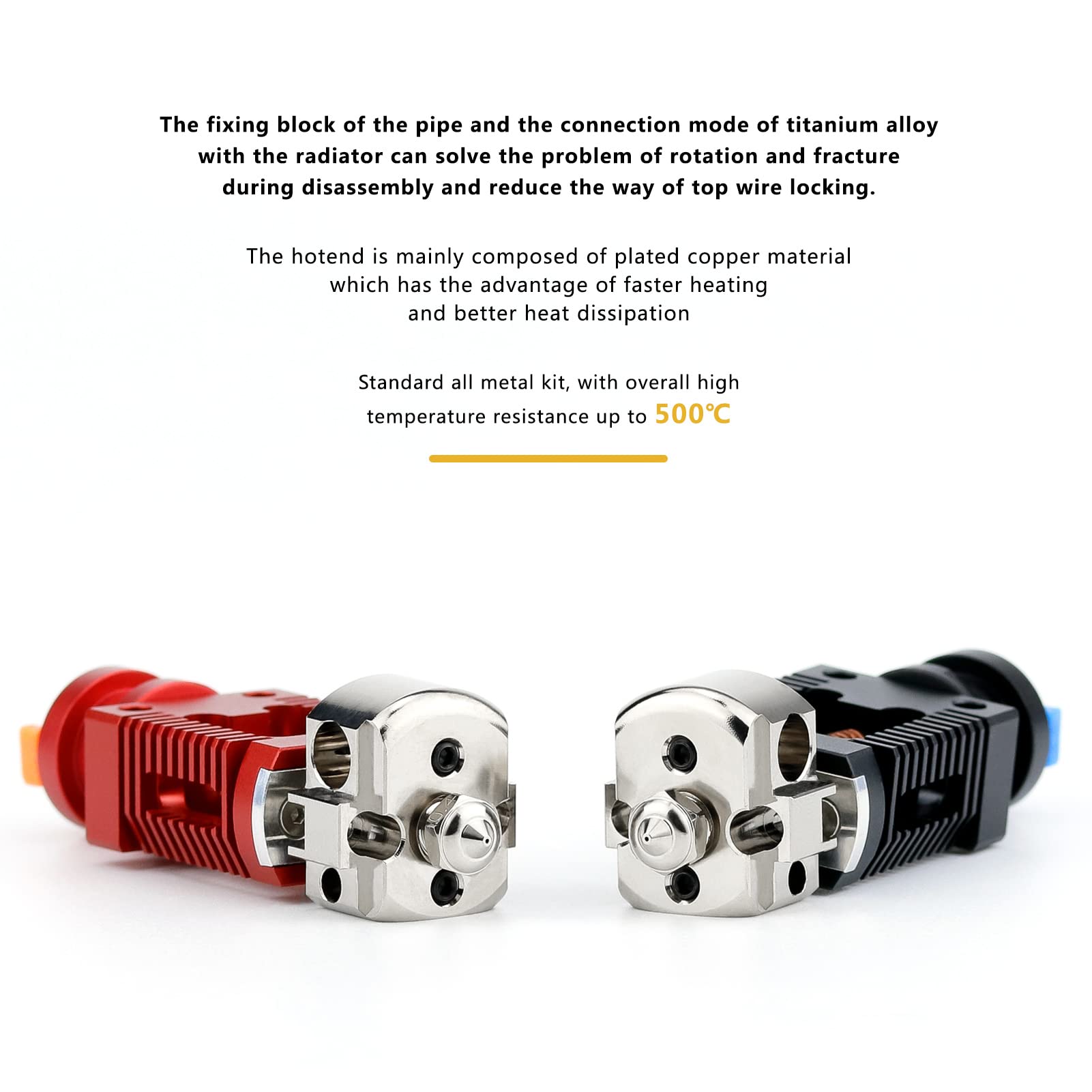 Snapklik.com : Haldis 3D Red Lizard V5 Pro V6 Hotend, Assembled Bi ...