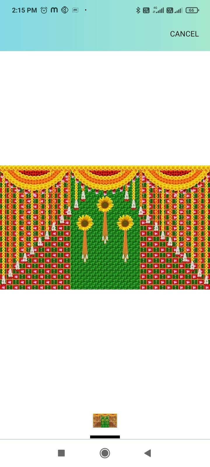 Ashvath Weaved Coconut Leaf with Marigold Yellow and Red flower with ...