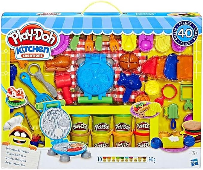 Amazon.com: Play-Doh Kitchen Creations Ultimate Barbecue Set Create ...