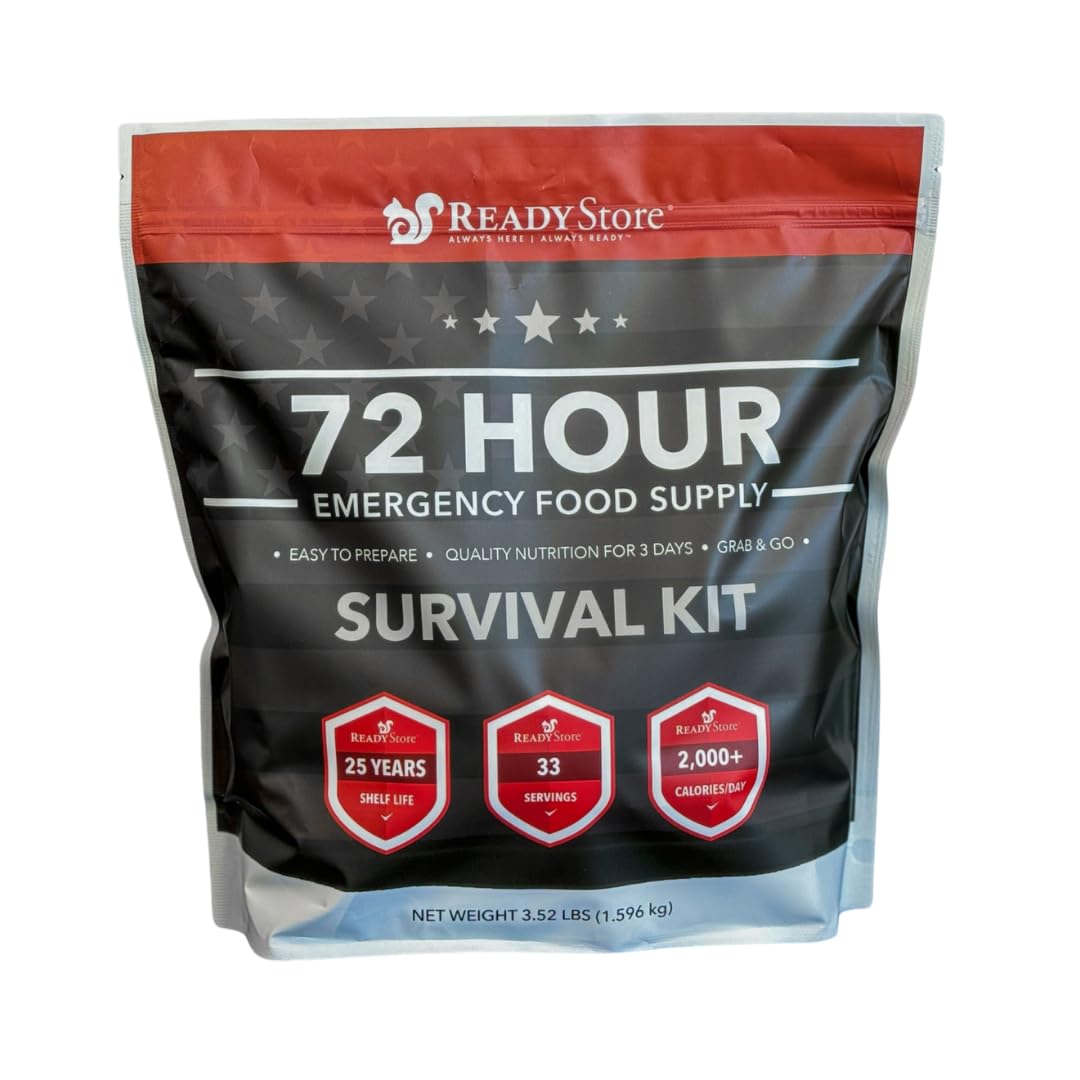 Amazon.com : Emergency 72 Hour Survival Food Kit - 25 year Emergency ...