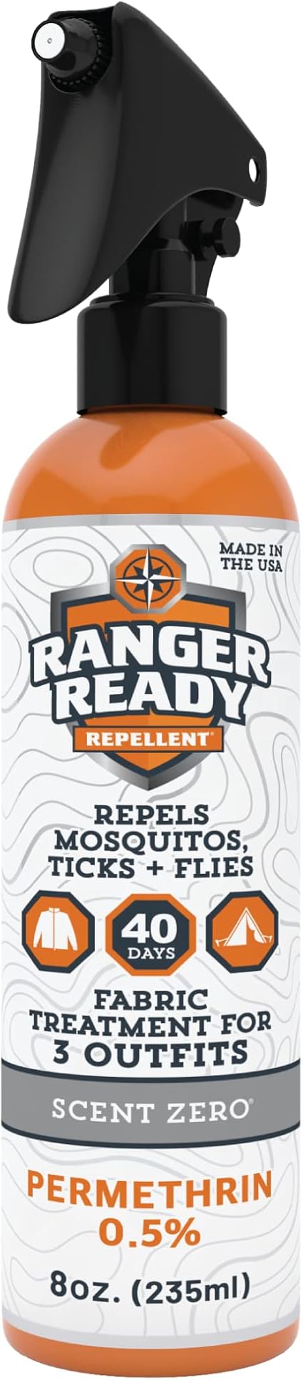Amazon.com: Ranger Ready Repellents 0.5% Permethrin Spray for Clothes ...
