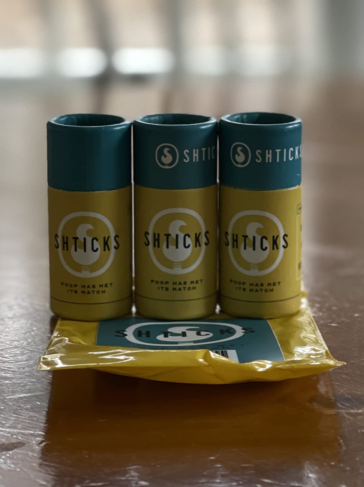 Amazon.com: Shticks (3-Pack) Funny Bathroom Matches - Poop Has Met Its ...