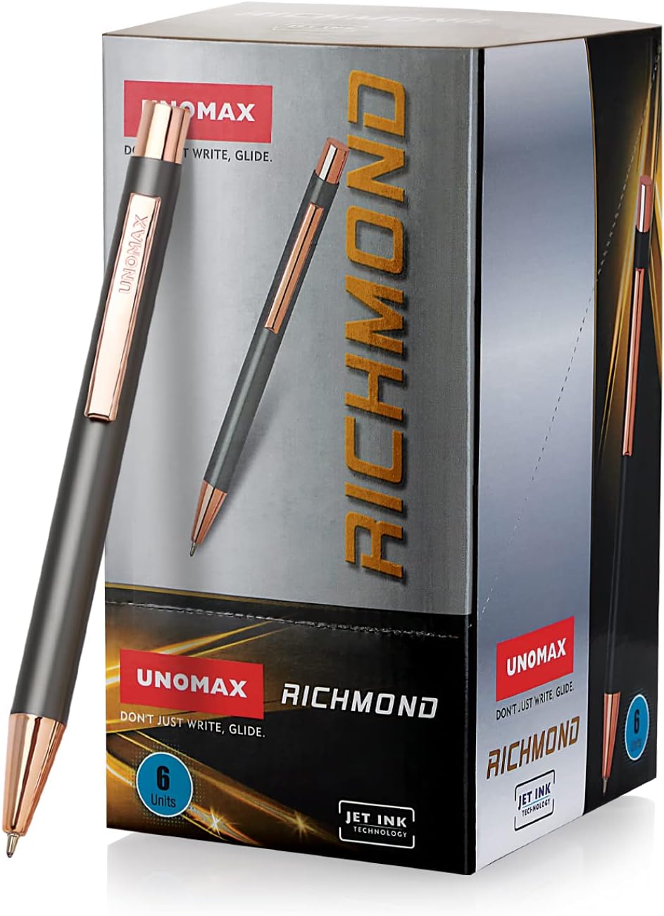 Unomax Richmond Premium Metal Body Ball Point Pen with Jet Ink ...