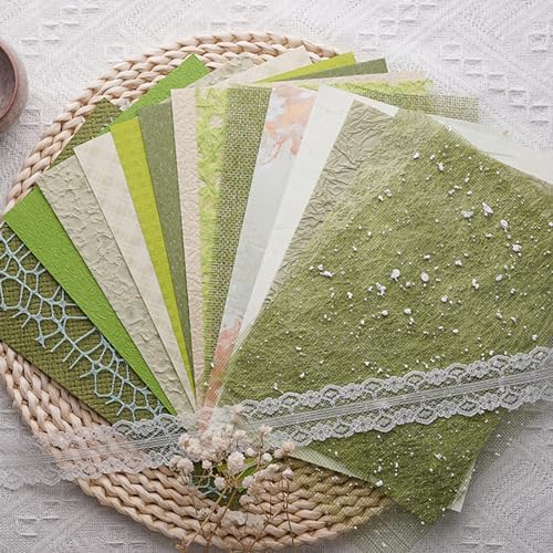 Amazon.com : LewuwoPoing 15Pcs Handmade Scrapbook Art Paper Craft ...