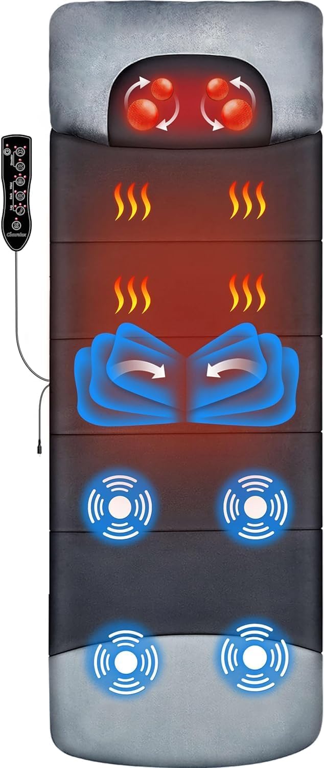 Amazon.com: Full Body Massage Mat, 3D Body Stretching & Lumbar Traction ...