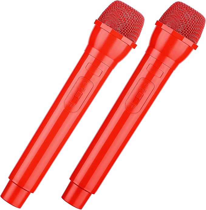 Amazon.com: Facmogu 2PCS Fake Microphone Prop, Plastic Realistic Prop ...