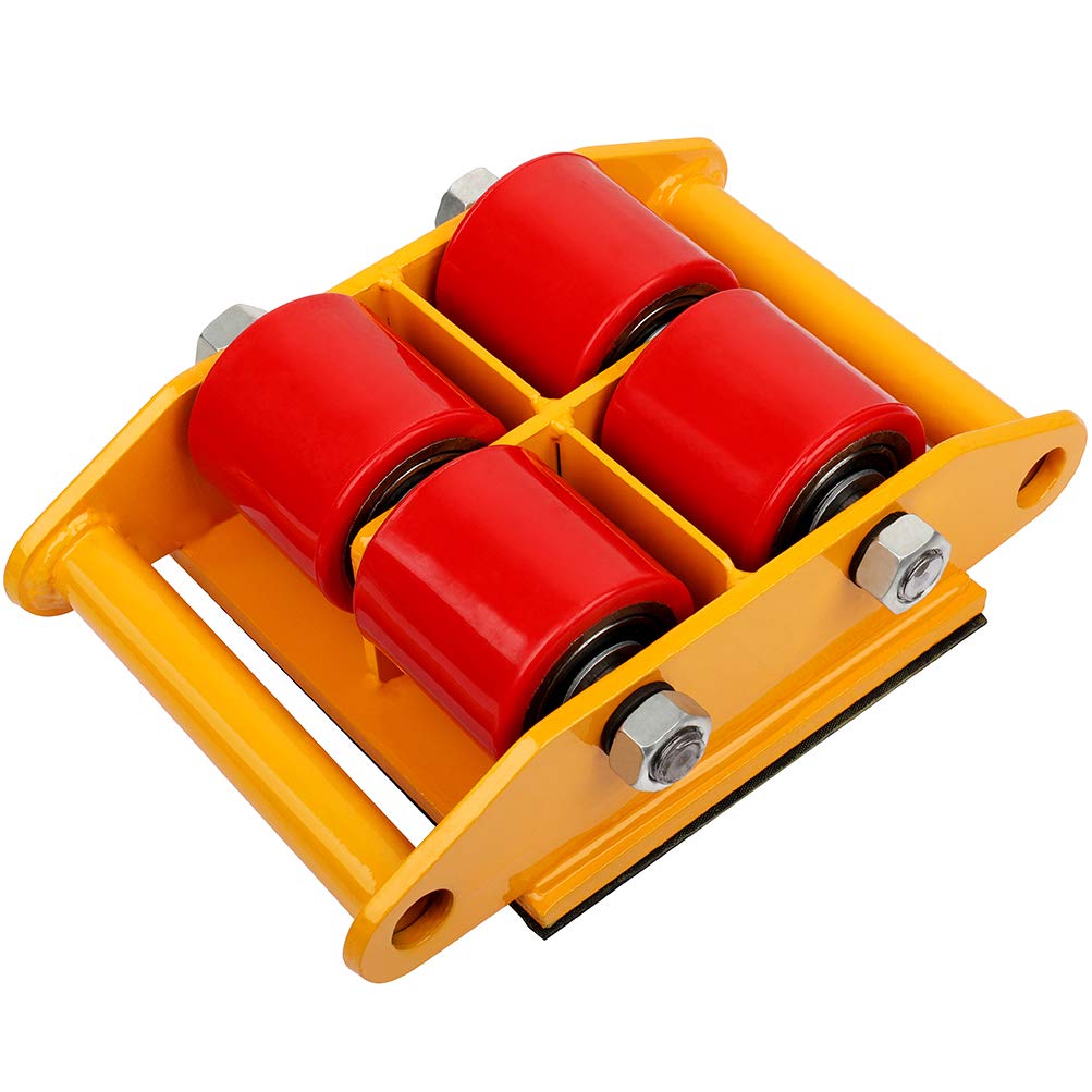 Snapklik.com : 4 Pieces 6T Heavy Duty Machine Dolly Skate Machinery ...