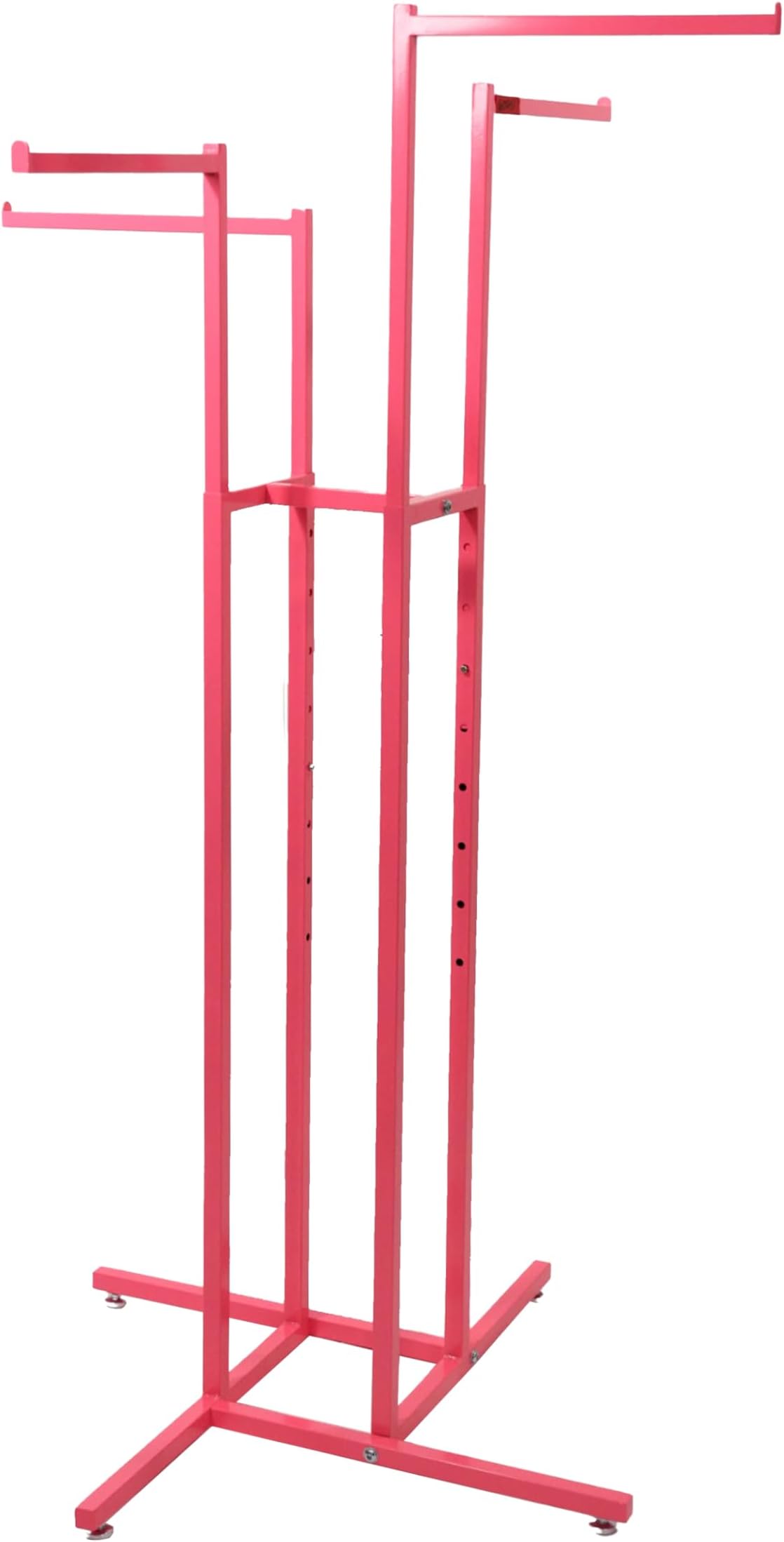 Amazon.com: SSWBasics Hot Pink 4-Way Clothing Display Rack With ...