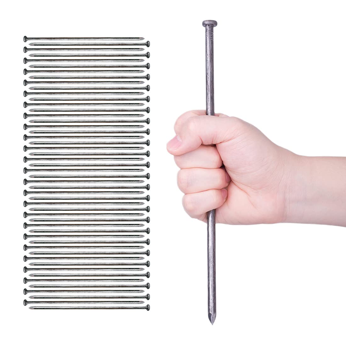 Amazon.com : HOT SEAL Landscape Spikes 10 Inch 50 Counts Metal ...