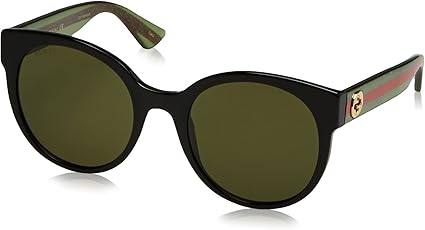 Amazon.com: Gucci Womens Women's Gg0035s 54Mm Sunglasses, Black ...