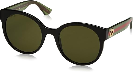 Amazon.com: Gucci Womens Women's Gg0035s 54Mm Sunglasses, Black ...