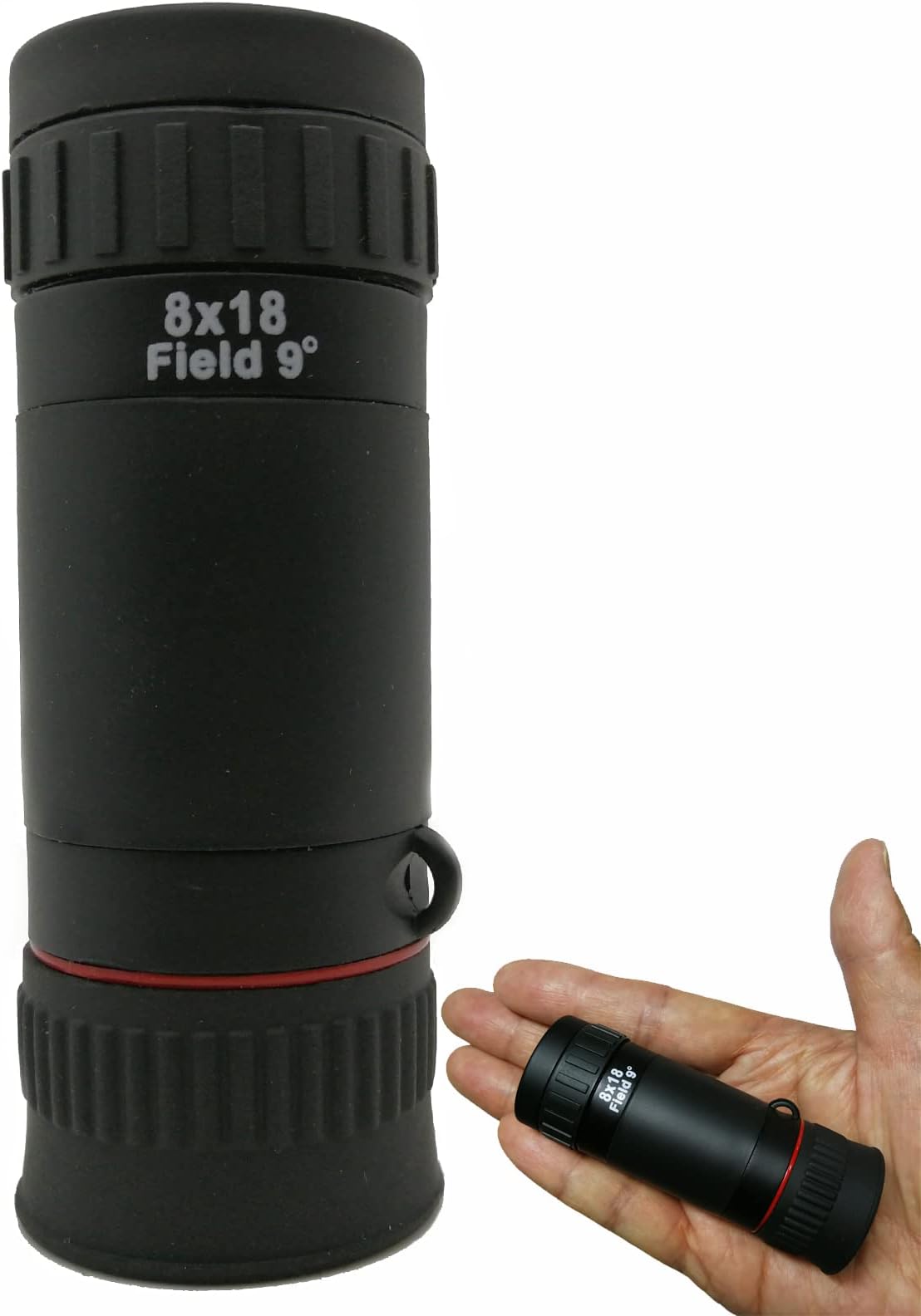 AniWorld Pocket 8x18 Monocular with Adjustable Focus Handheld Small ...