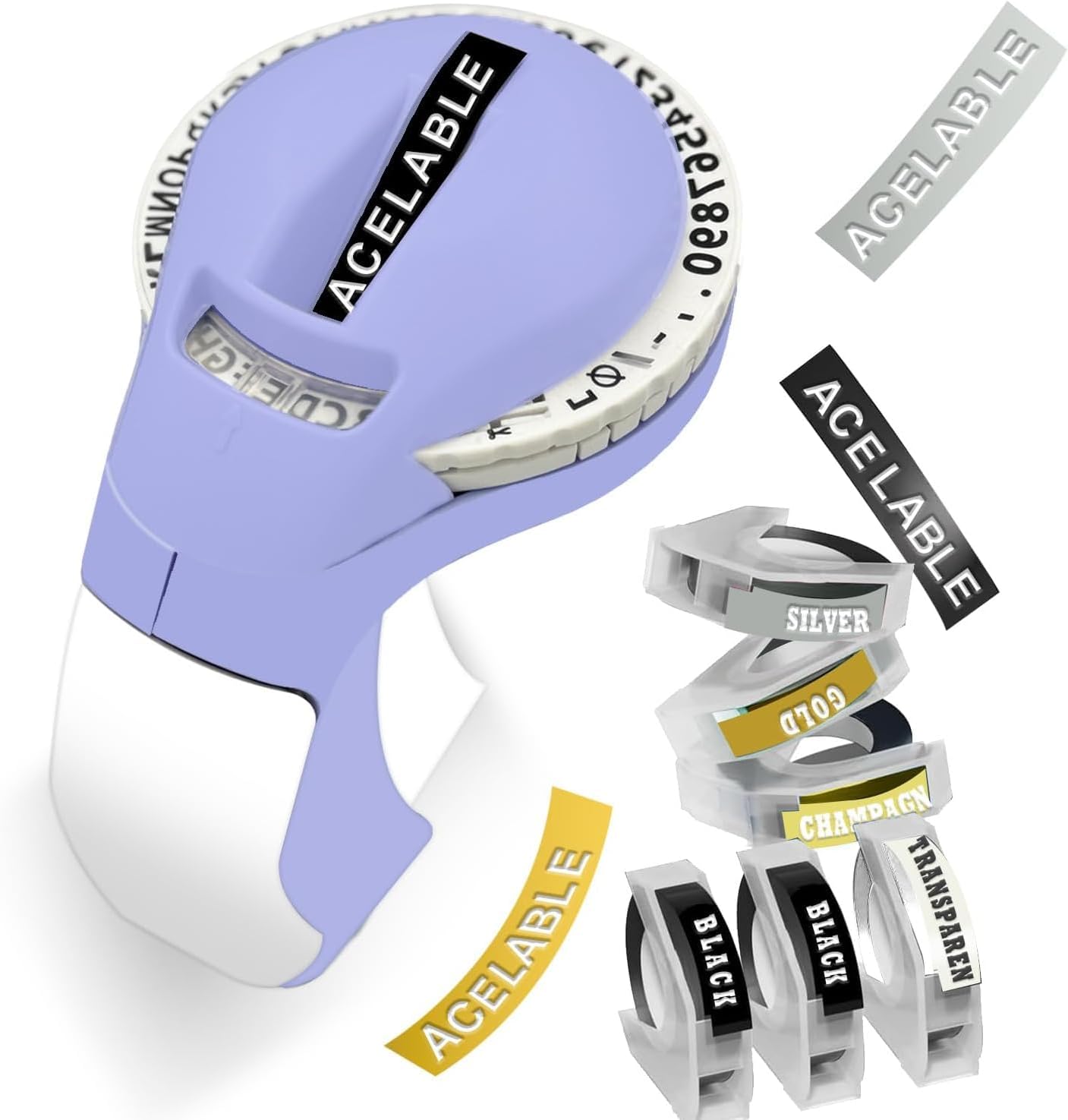 Amazon.com : ACETONER Embossing Label Maker Machine with Tapes ...