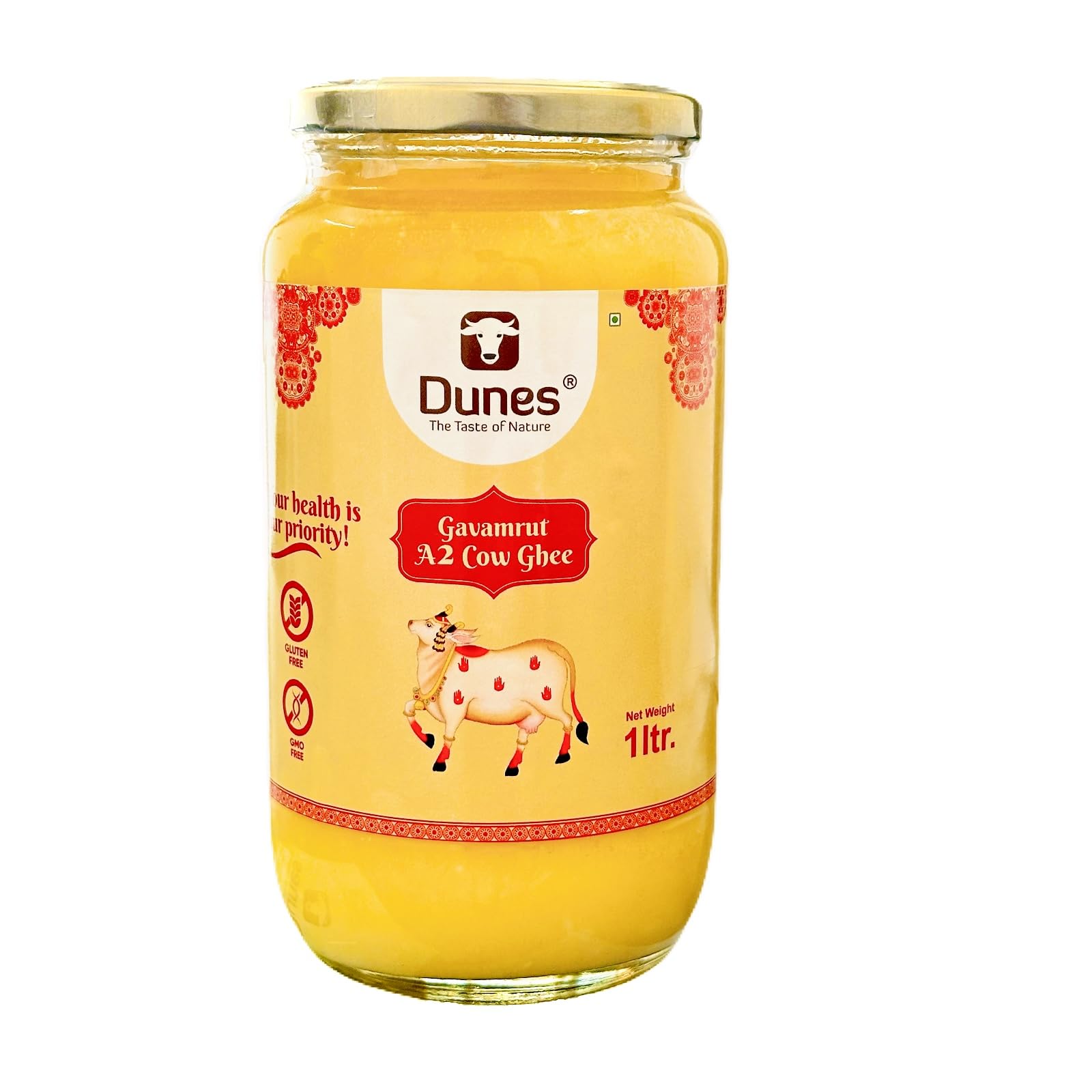 Buy DUNES THE TASTE OF NATURE gee/milkfood ghee 1 litre/ ghee/ghee a2 ...